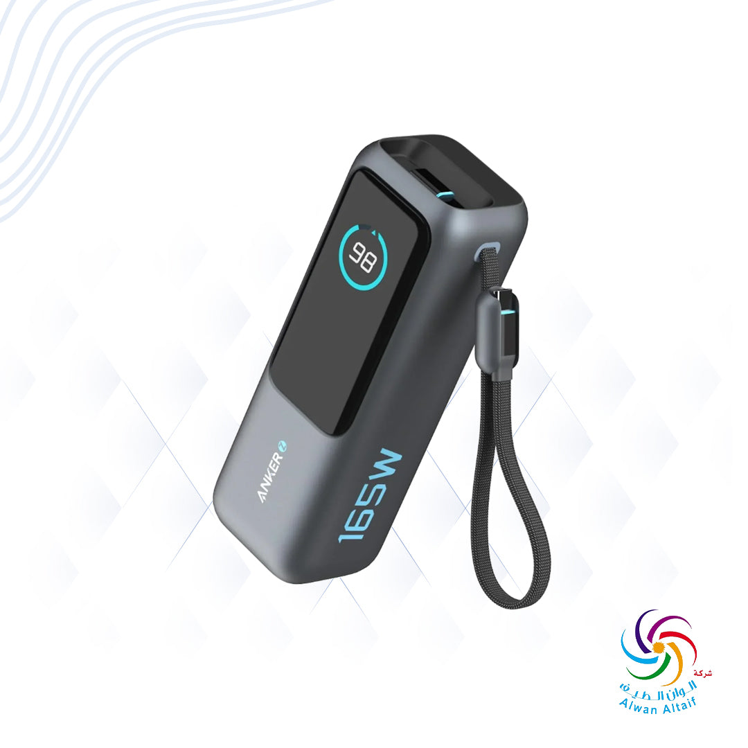 انكر باور بانك A1695H11 (25 كيلو، 165 واط، كابلات مدمجة وقابلة للسحب ...